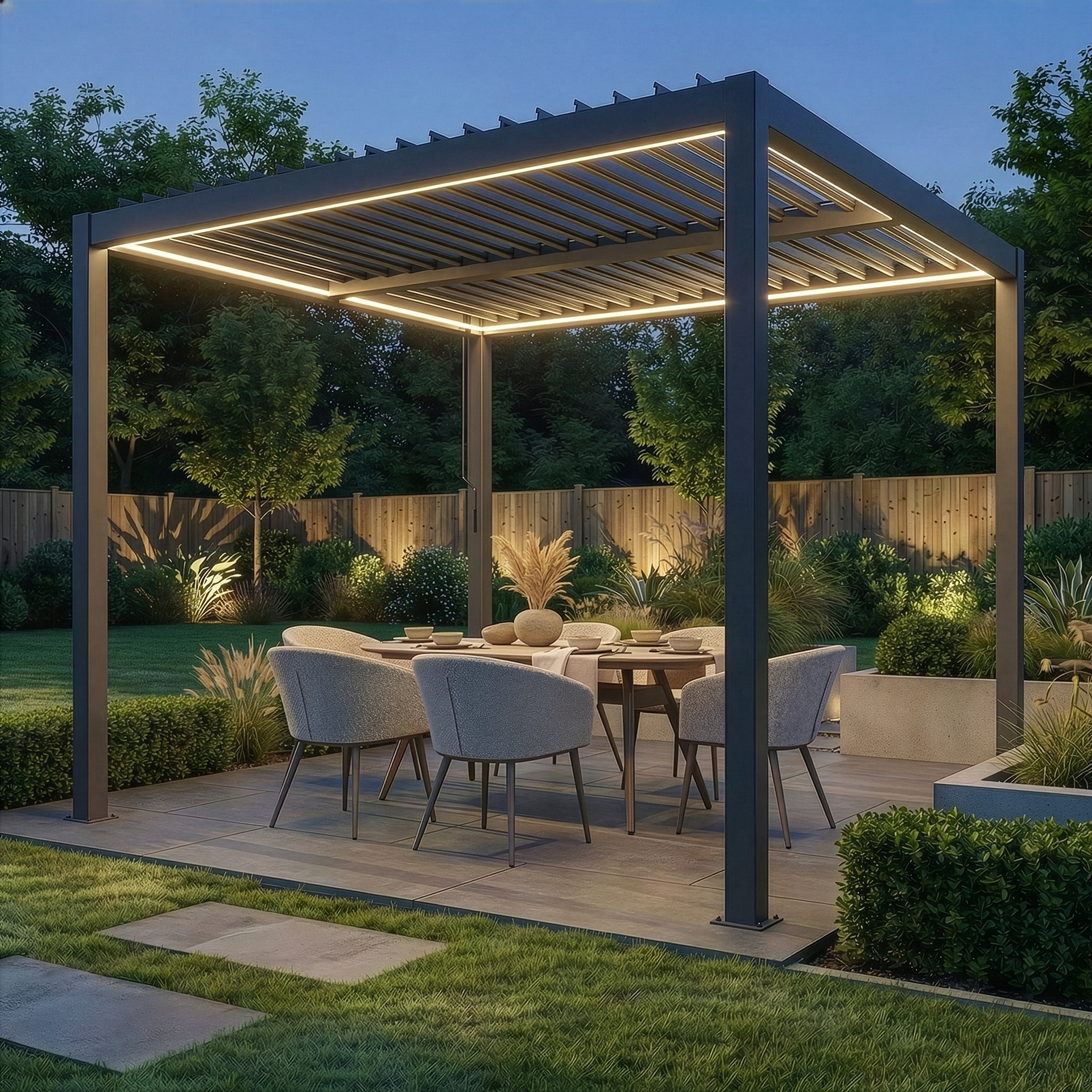 Pergola Drop Sides Maze Como Pergolas | Aluminium Garden Pergolas ...