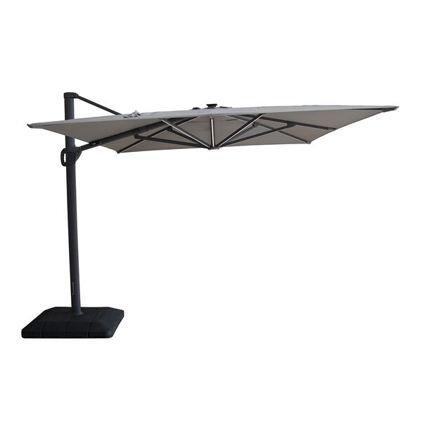 Maze - Aramis LED 3m x 4m Rectangular Rotating Cantilever Parasol ...