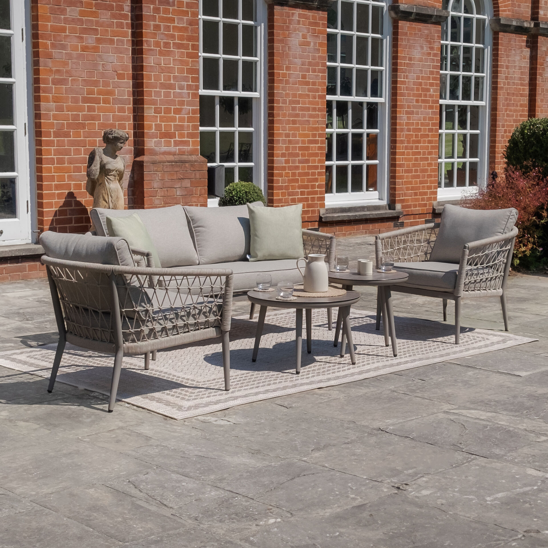 Maze - Monaco Rope Weave 3 Seat Sofa Set | Maze Living