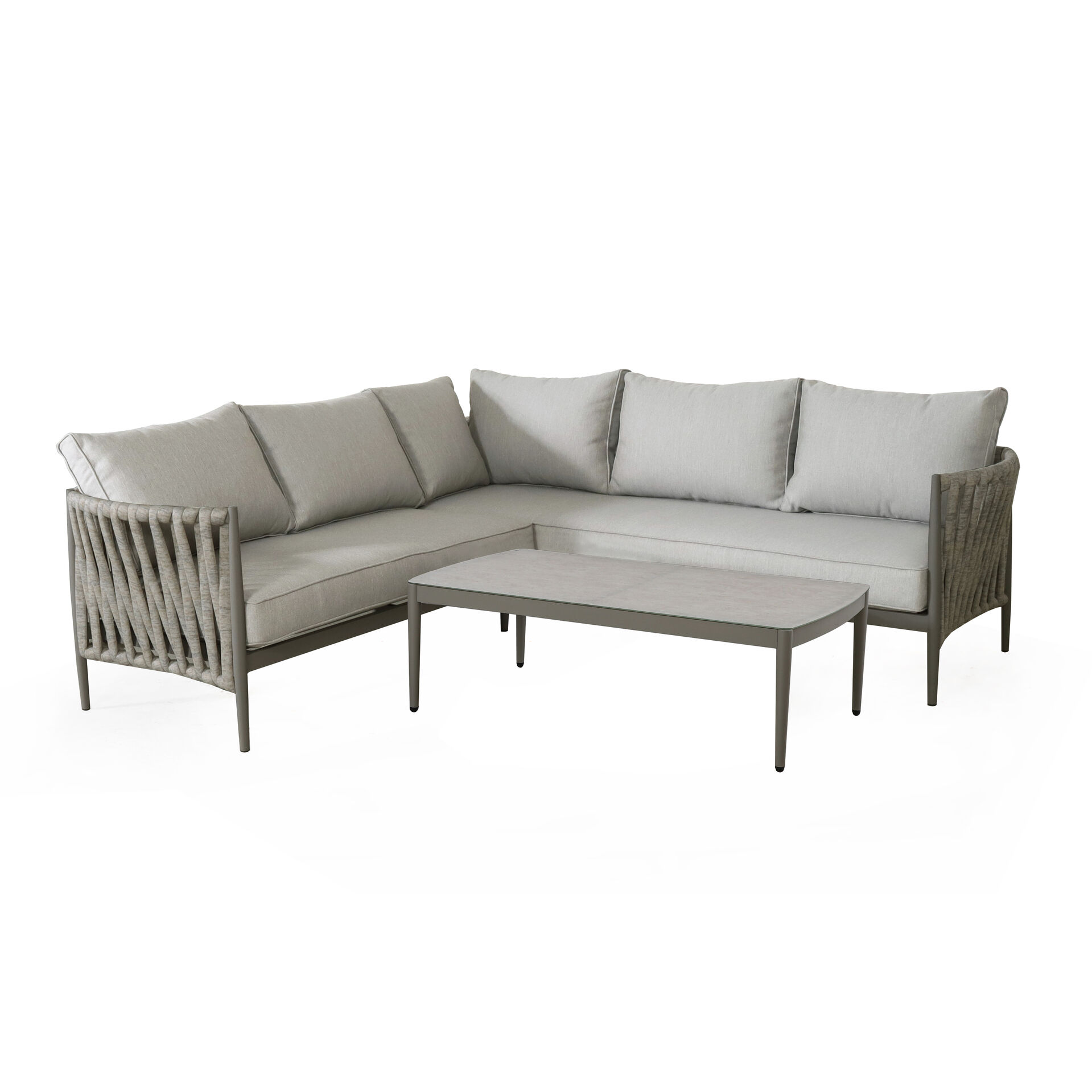 Maze - Milan Rope Weave Small Square Corner | Maze Living