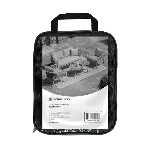 Maze - Florence Rope Weave 2 Seat Sofa Set with Rectangular Coffee ...