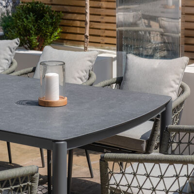 Maze - Monaco Rope Weave 8 Seat Rectangular Dining Set | Maze Living