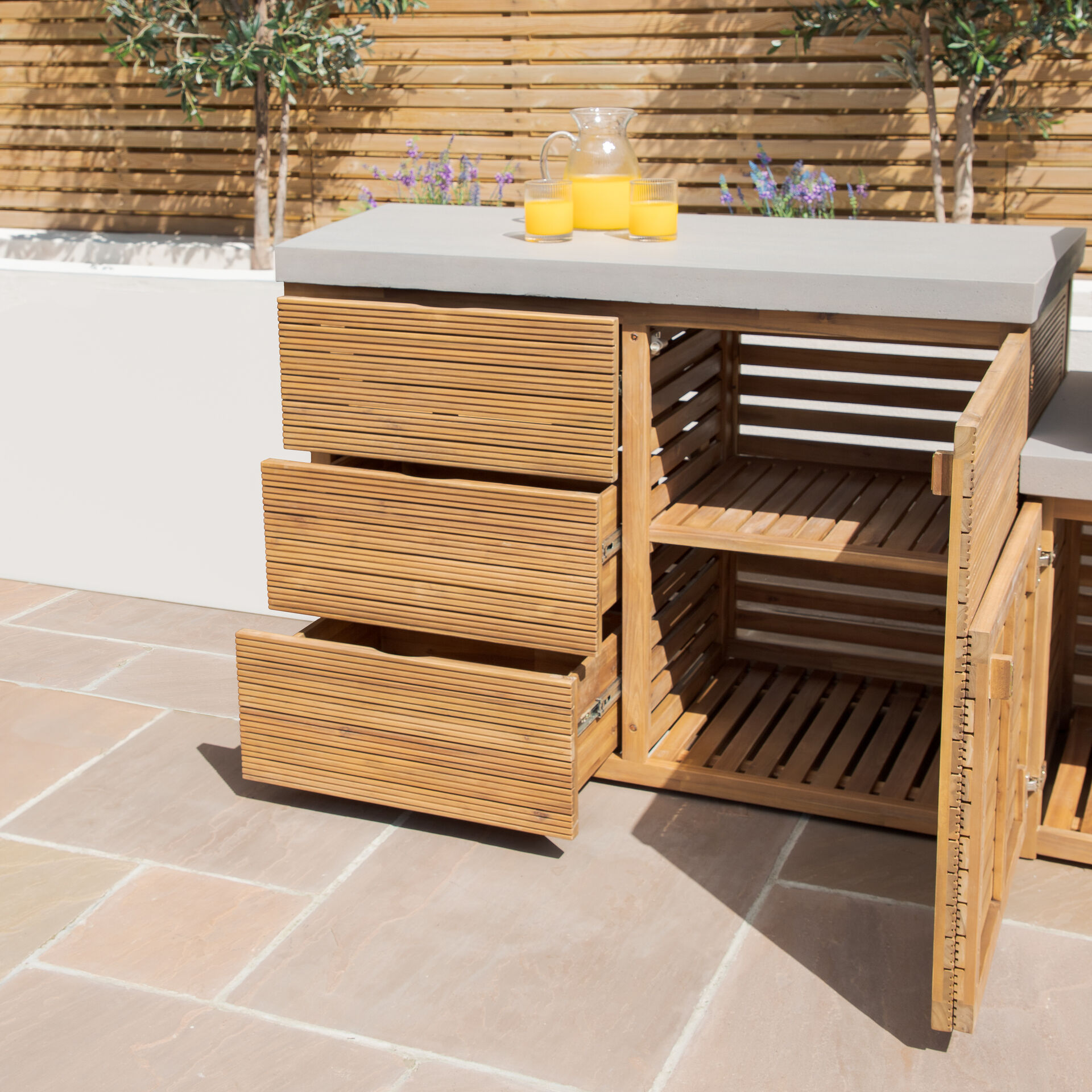 Maze - Bali Outdoor Kamado Storage Unit | Maze Living