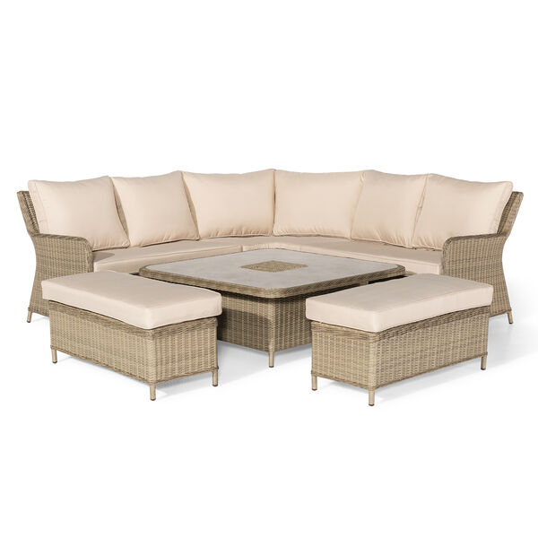 Maze - Winchester Royal Corner Rattan Dining Set with Ice Bucket ...