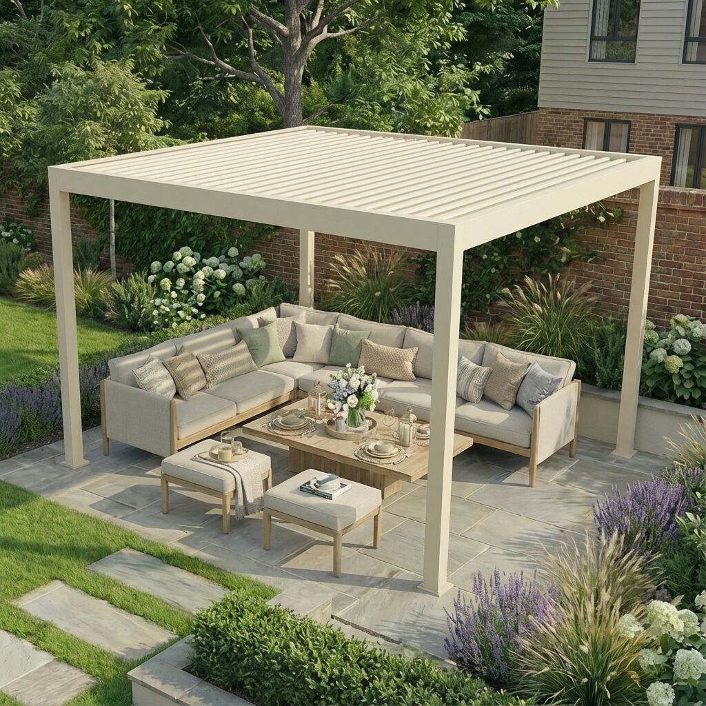 Maze - Jupiter 3m x 4m Aluminium Pergola Frame | Maze Living