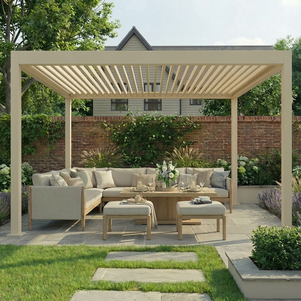 Maze - Jupiter 3m x 4m Aluminium Pergola Frame | Maze Living