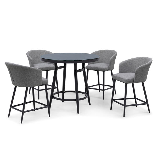 Maze - Outdoor Fabric Zen 4 Seat Round Bar Set | Maze Living