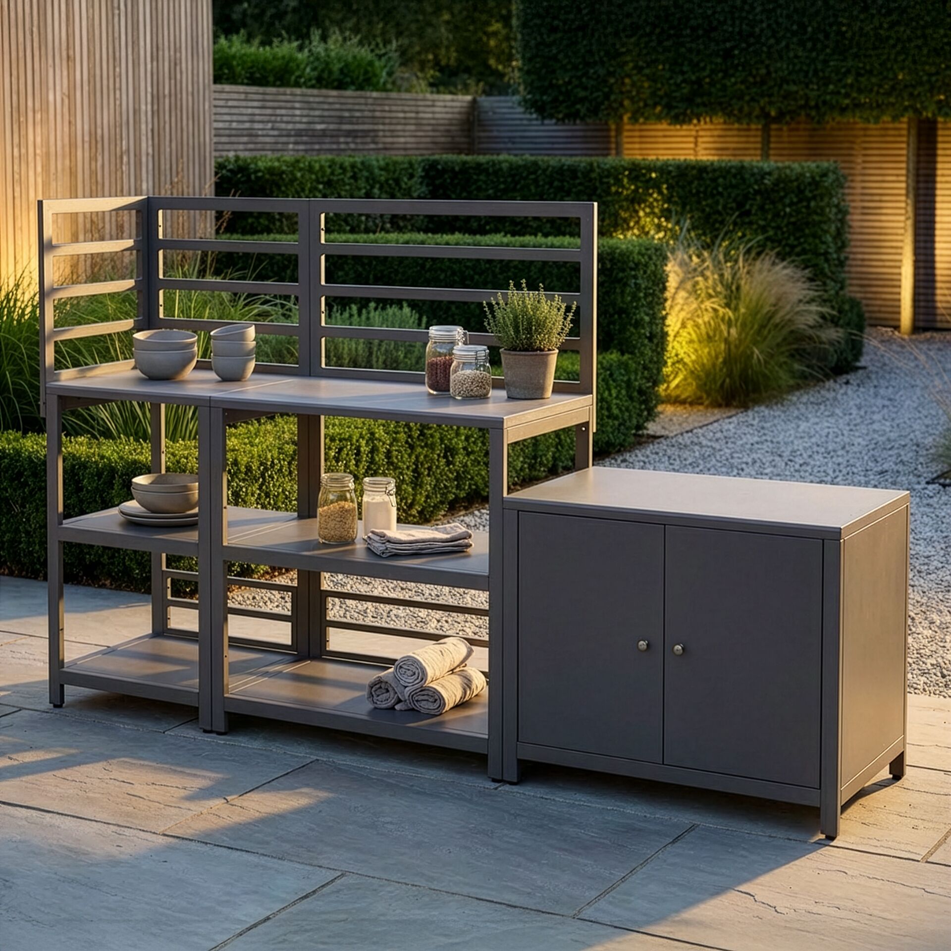 Maze - Napoli Outdoor Kitchen & Bar Set - Café | Maze Living