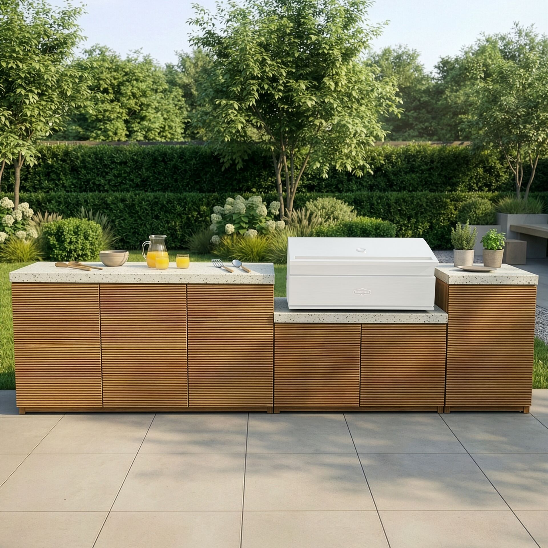 Maze - Antigua Outdoor Kitchen Storage Units - Large Configuration ...