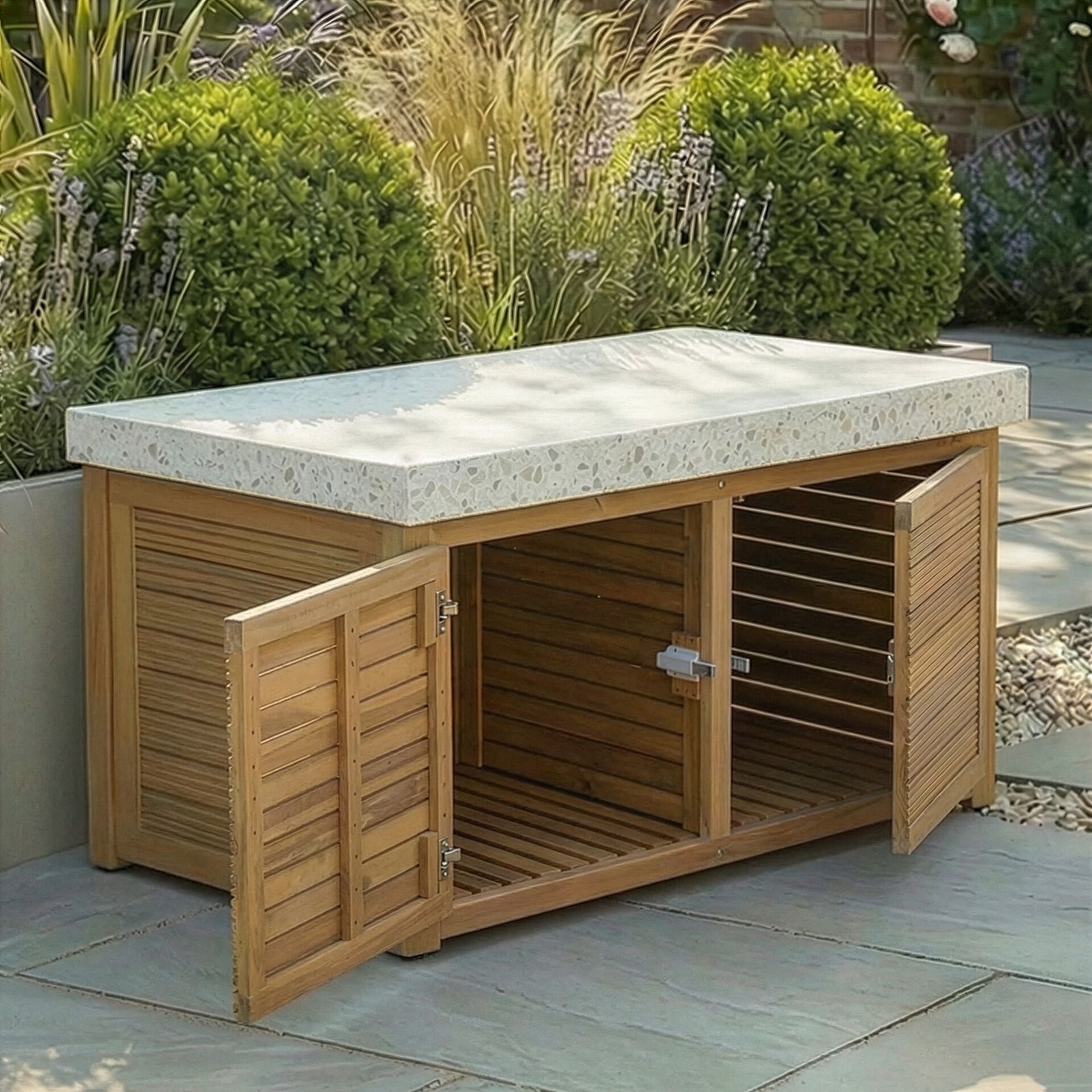 Maze - Antigua Outdoor Kitchen Kamado Storage Unit | Maze Living
