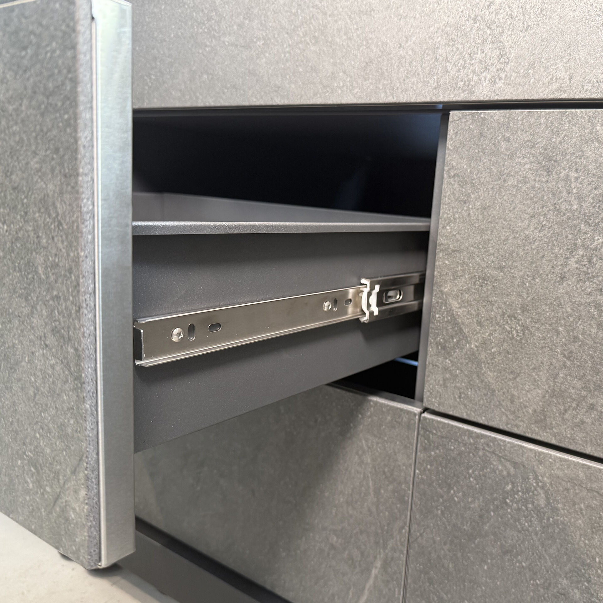 Maze - Monarch Linear Outdoor Kitchen with 4 Burner Gas Grill, Sink and ...