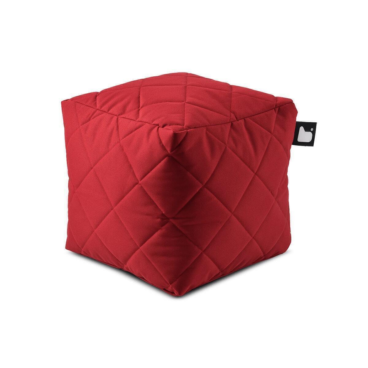 Extreme Lounging - Quilted Bean Box - Red | Maze Living