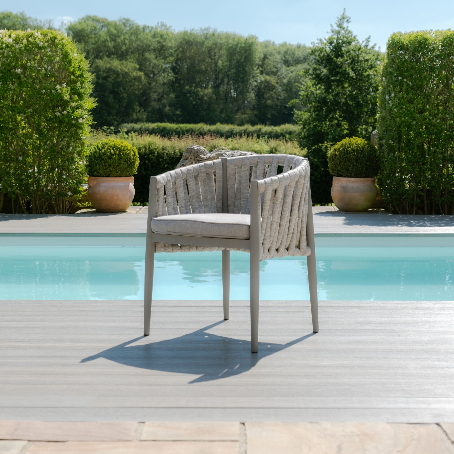 Maze - Milan Rope Weave 6 Seat Oval Dining Set | Maze Living