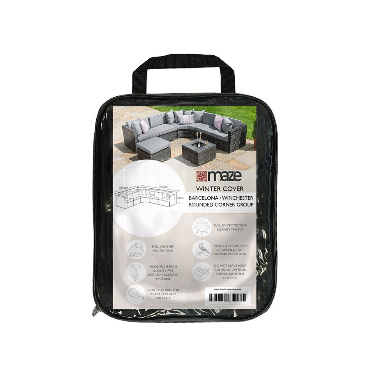 Pro 300 Outdoor Cover for New York Corner Dining Set with Rising Table ...