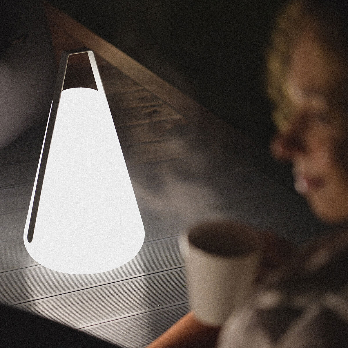 Maze - Athena Large Solar Light - Light Grey | Maze Living