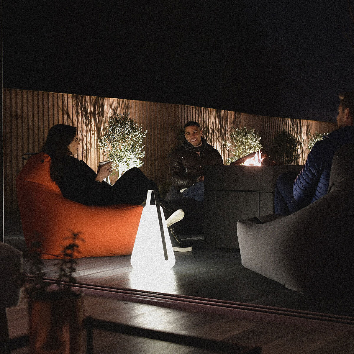 Maze - Athena Large Solar Light - Light Grey | Maze Living