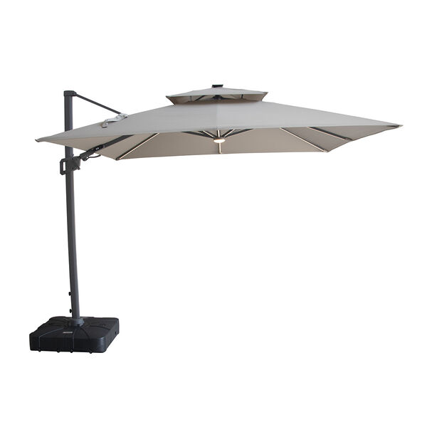 Maze - Apollo LED 3m x 3m Square Rotating Cantilever Parasol | Maze Living